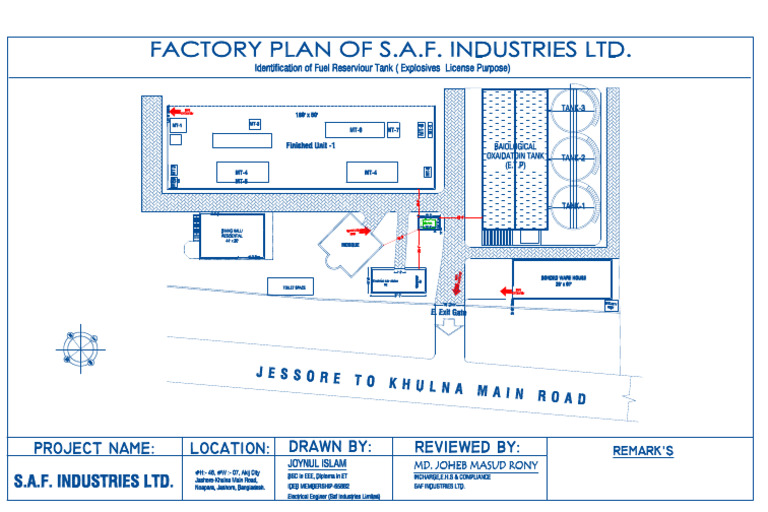 Drawing For Disel Tank-Model | PDF