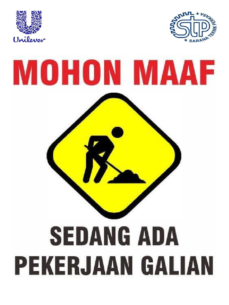 Safety Sign Penggalian | PDF