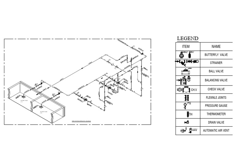 Piping & Instrumen Diagram Fire Pump Room | PDF