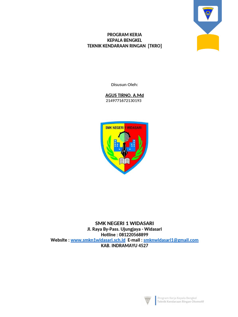 Program Kerja Laboran Tkro | PDF | Business | Art