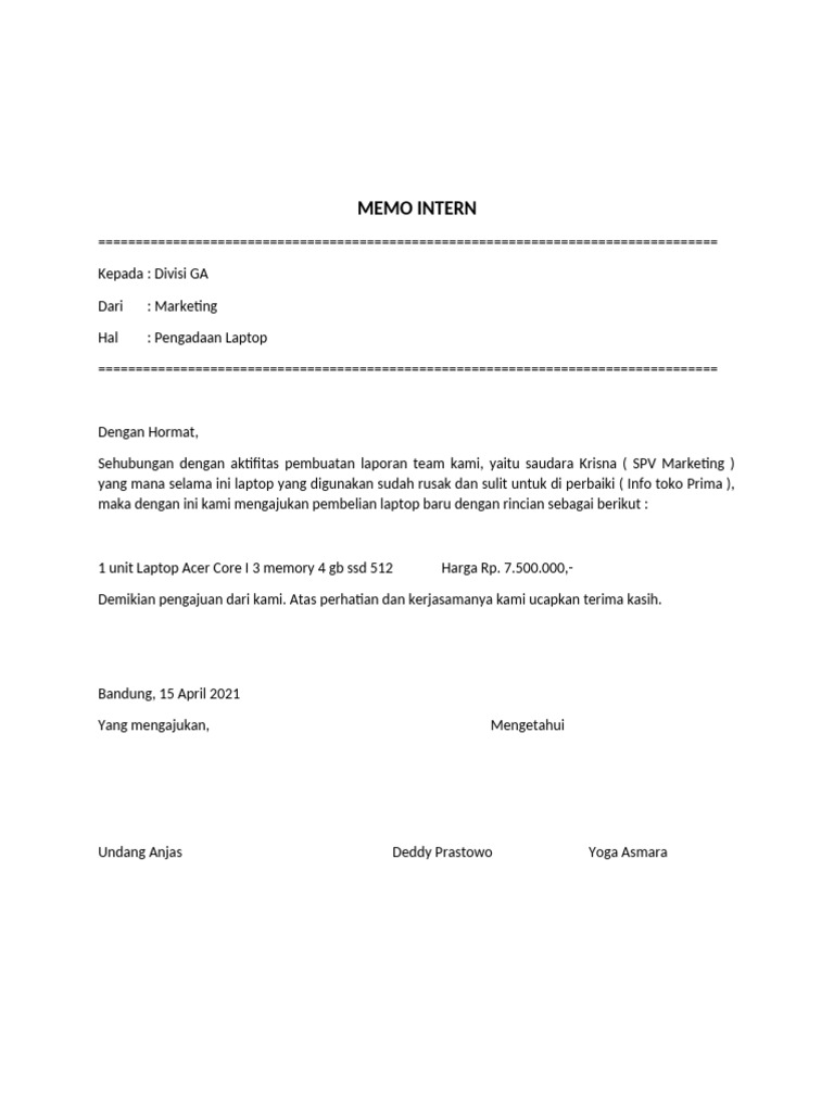 Memo Intern 2024 | PDF