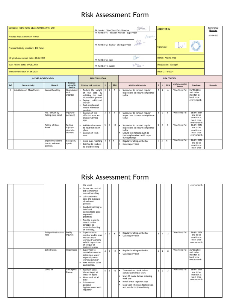Risk Assessment Form - 2024-08-28T102628.818 | PDF