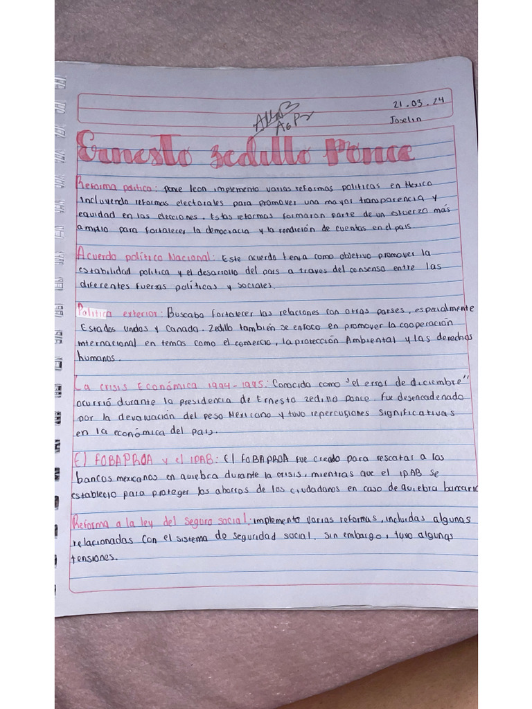 Ernesto Sedillo Ponce de León. | PDF