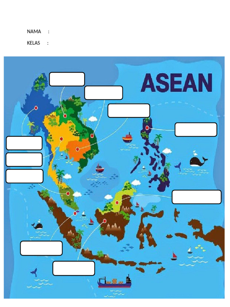 Peta Negara Asean | PDF