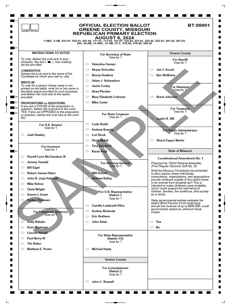 Sample Ballots August 2024 Website 1 | PDF