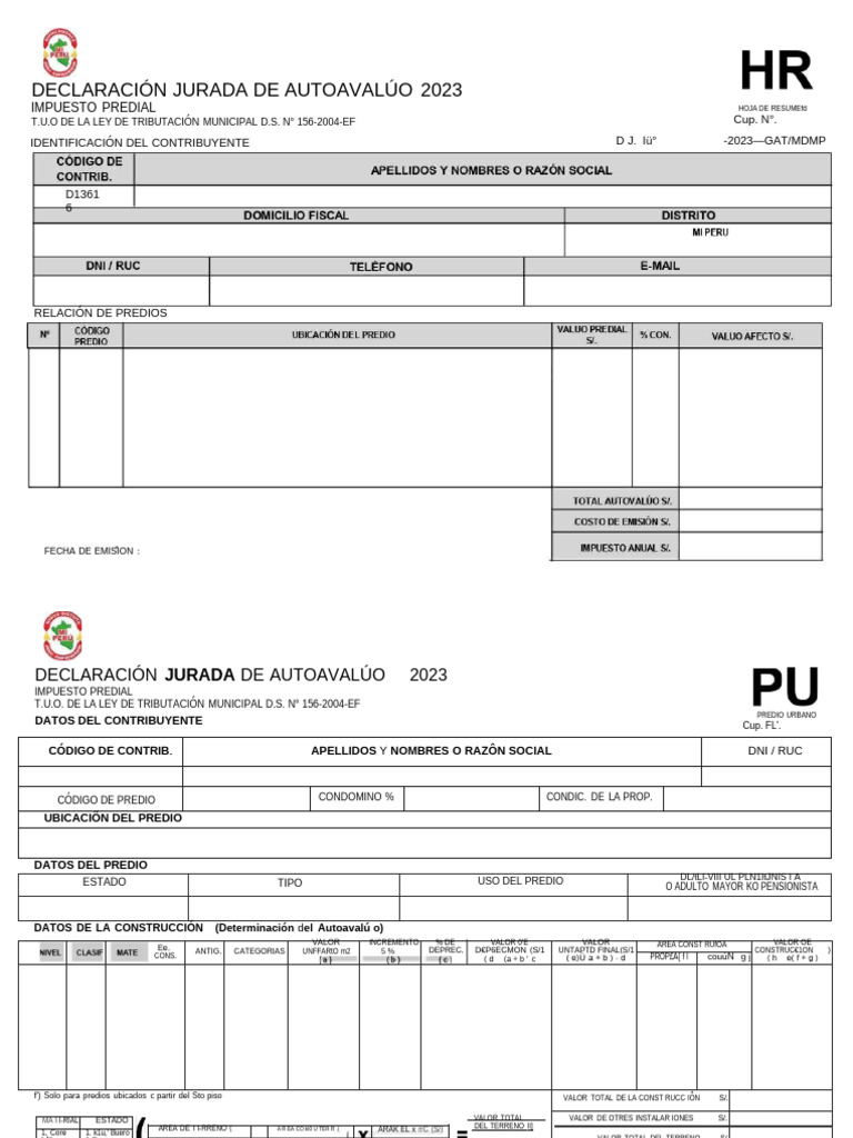 FORMATO-HR-PU-EN-BLANCO (1) | PDF