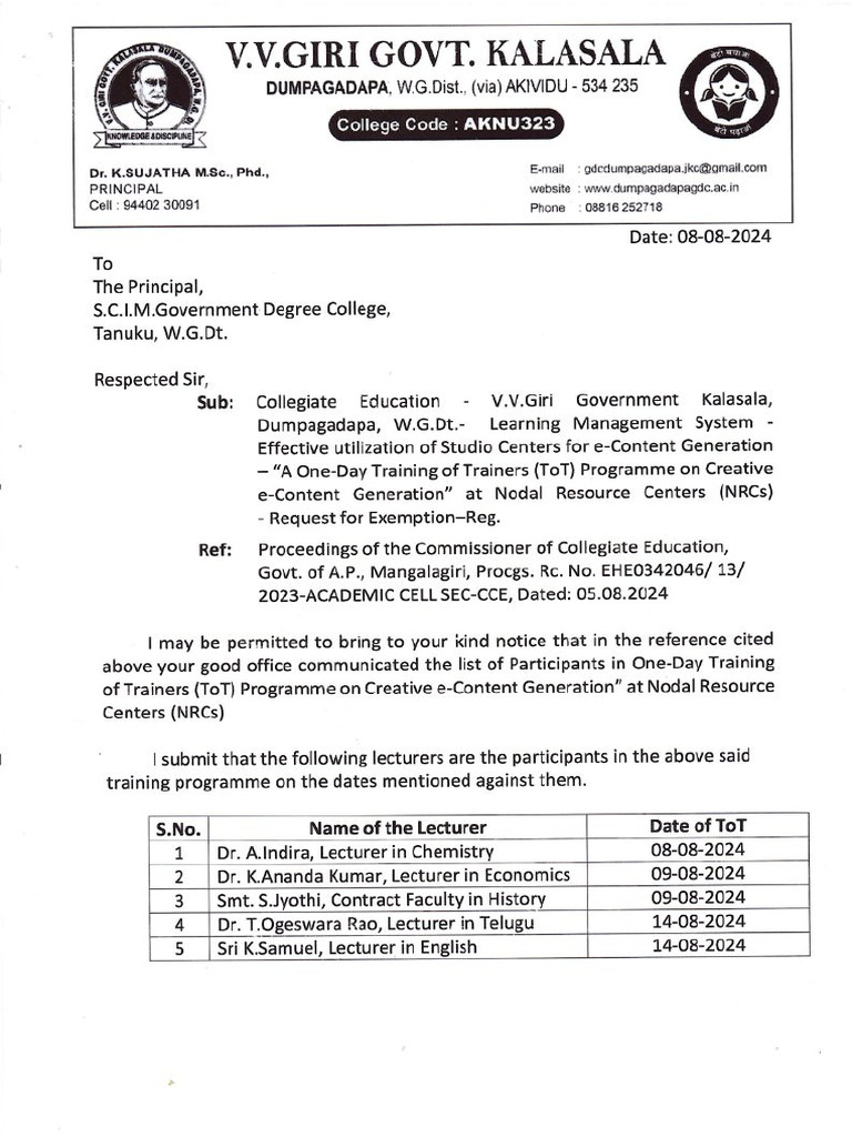 Req Letter 4 | PDF