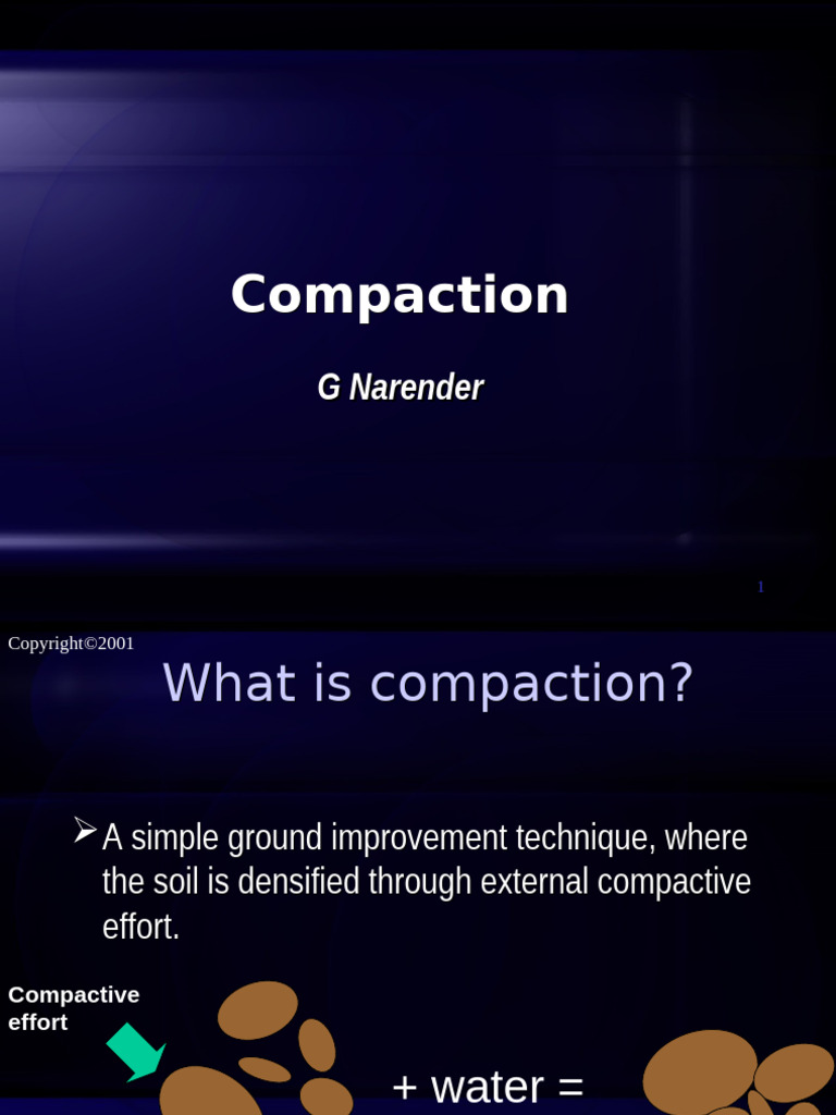 Unit-III Compaction, Mechanism and Methods | PDF