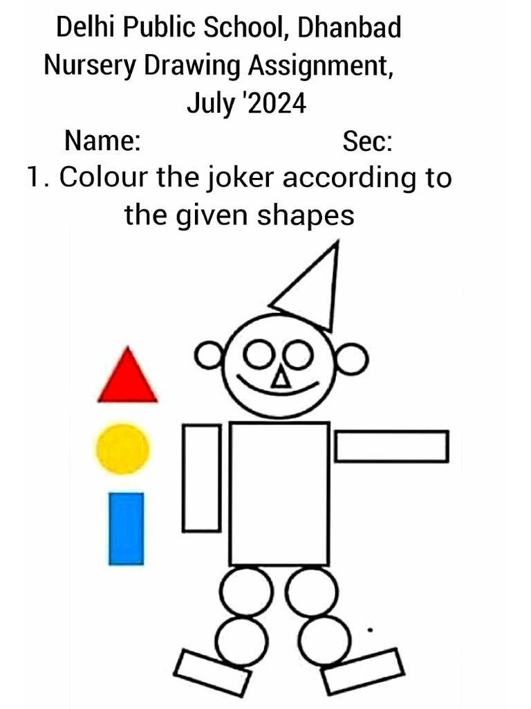 Nursery Drawing July Assignment '2024 | PDF