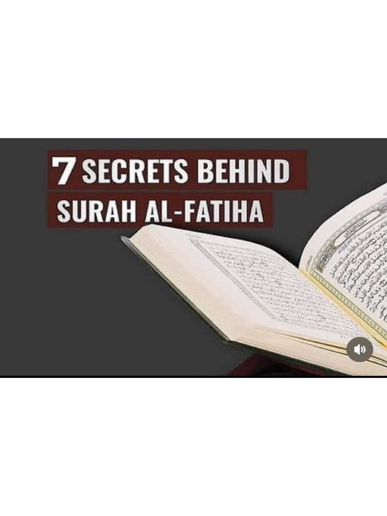 Secrets of Al Fatihah | PDF