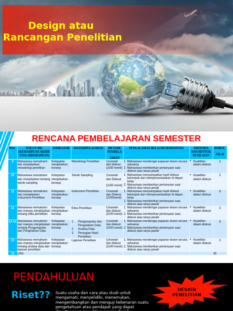 Design Atau Rancangan Penelitian | PDF