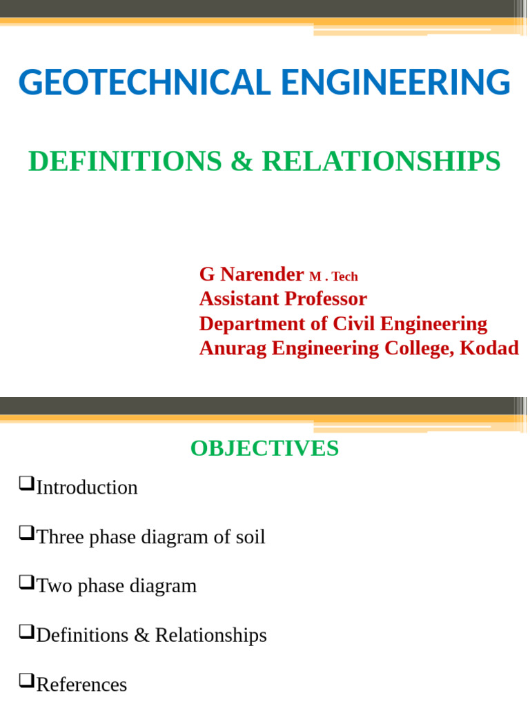 Geotechnical Engineering Class | PDF