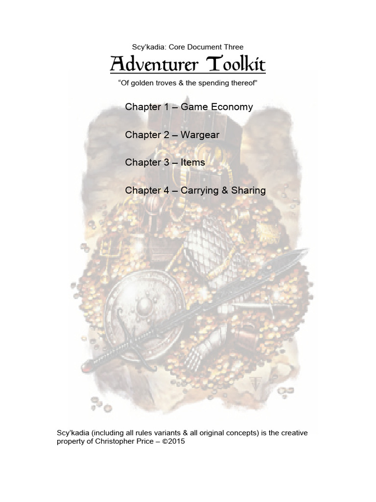 Adventurer Toolkit - Doc 3 | PDF