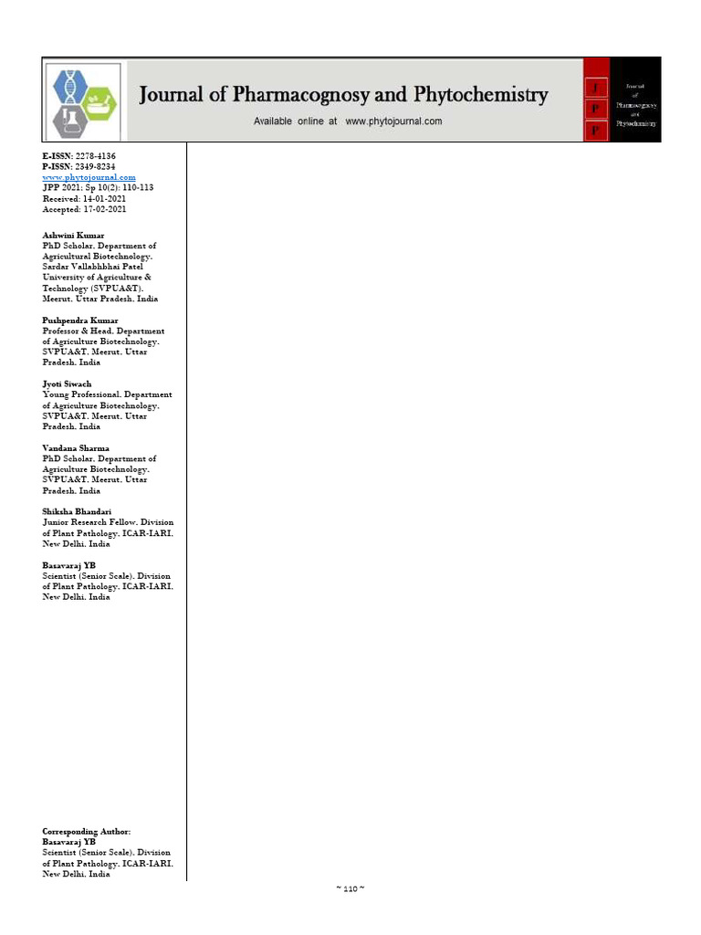 Occurrence of Papaya Ringspot Virus (PRSV) Infection in India | PDF