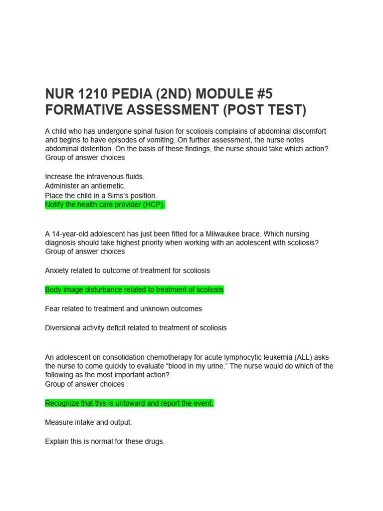 Pedia Module 5 | PDF