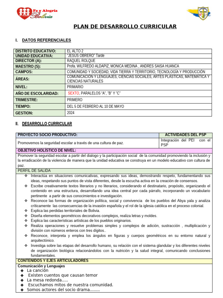 D. Formato PDC N. Primario | PDF