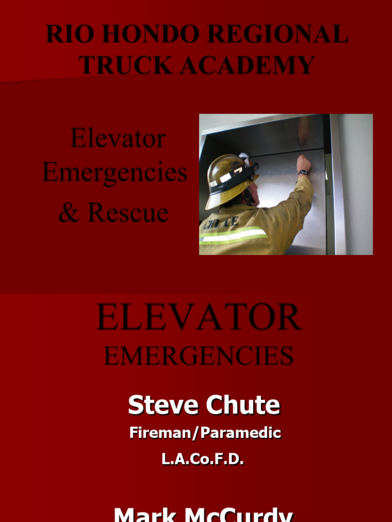 Elevator Rescue | PDF