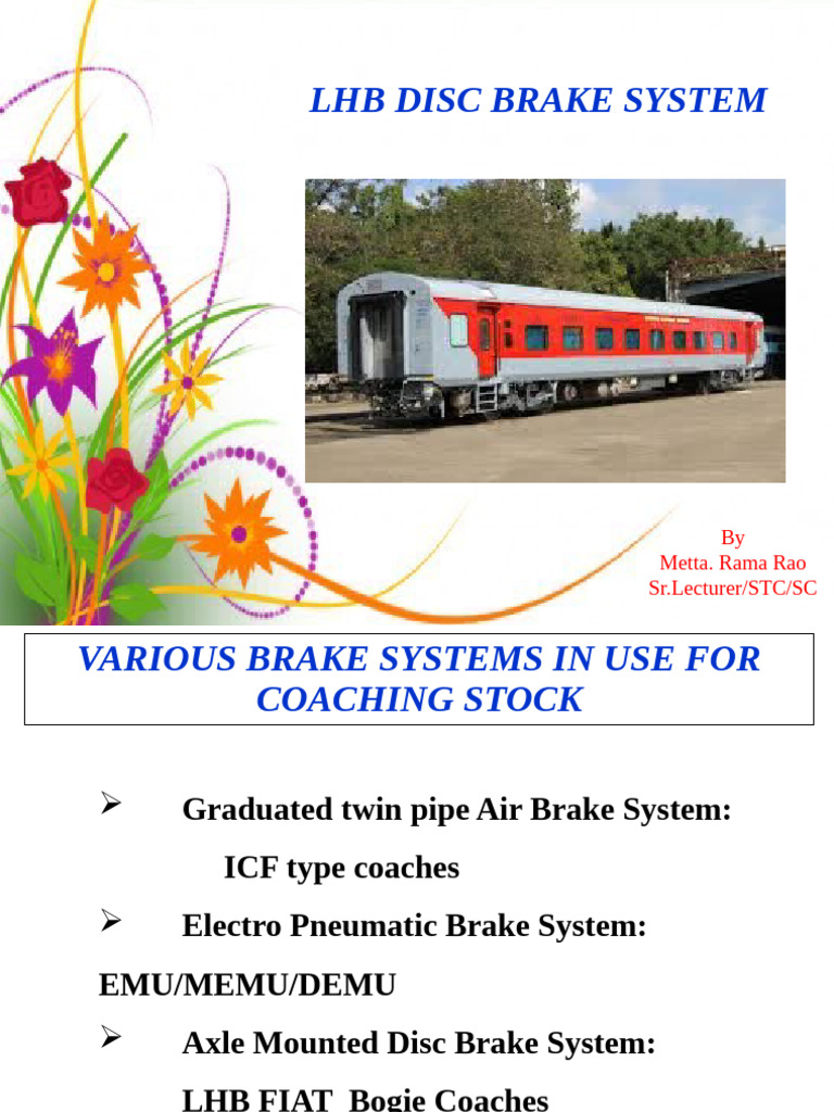 LHB Disc Brake System - May-2024 | PDF | Brake | Vehicle Technology