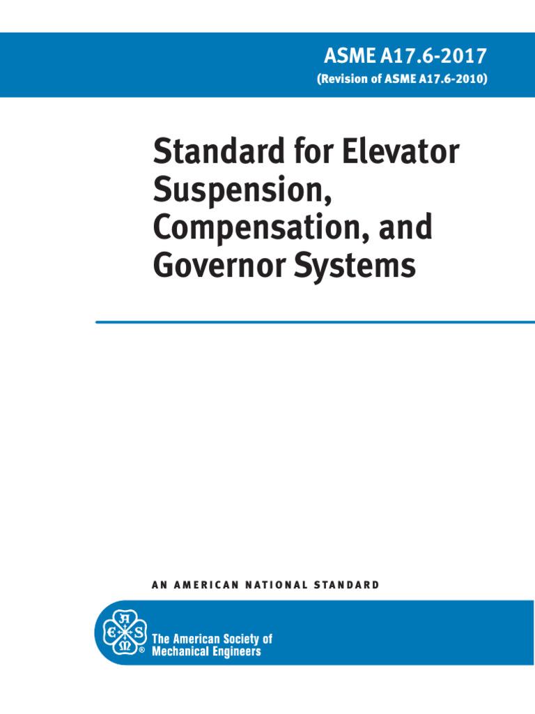 Asme A17.6 - 2017 Rope | PDF