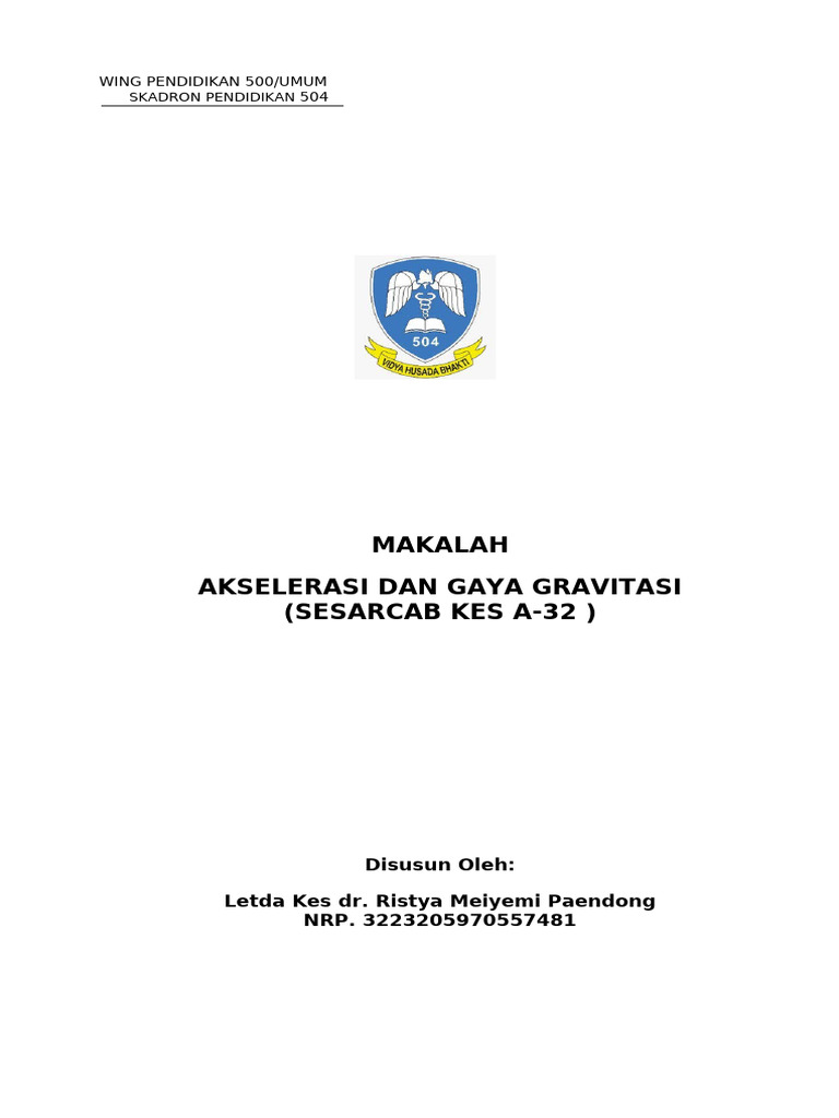 CONTOH FORMAT PEMBUATAN MAKALAH SISWA TERBARU | PDF