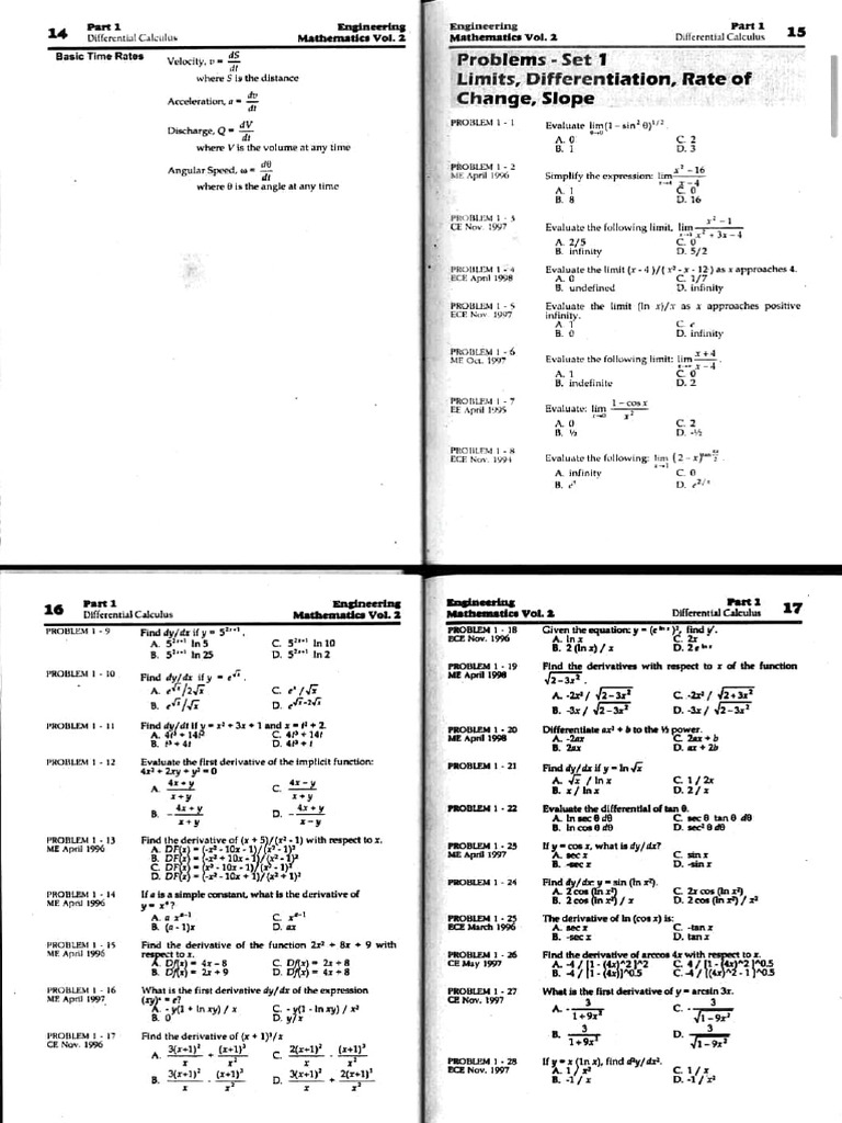 DIFFCAL REVIEWER | PDF