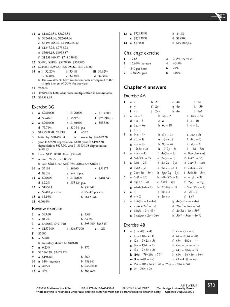Factorisation Answers | PDF