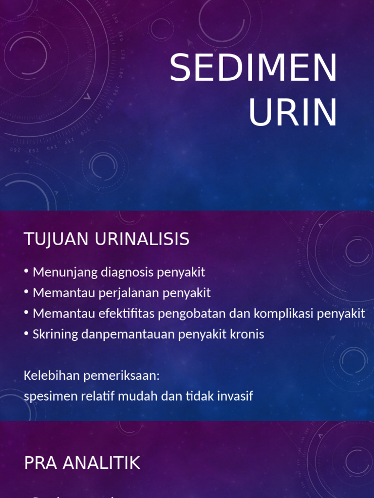 Sedimen Urin | PDF