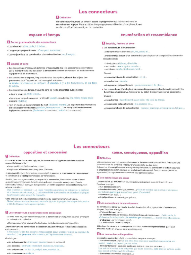 Les Connecteurs | PDF