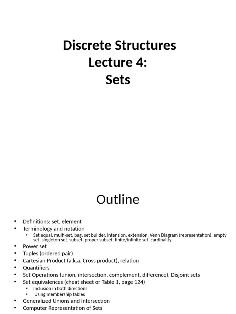 Sets | PDF