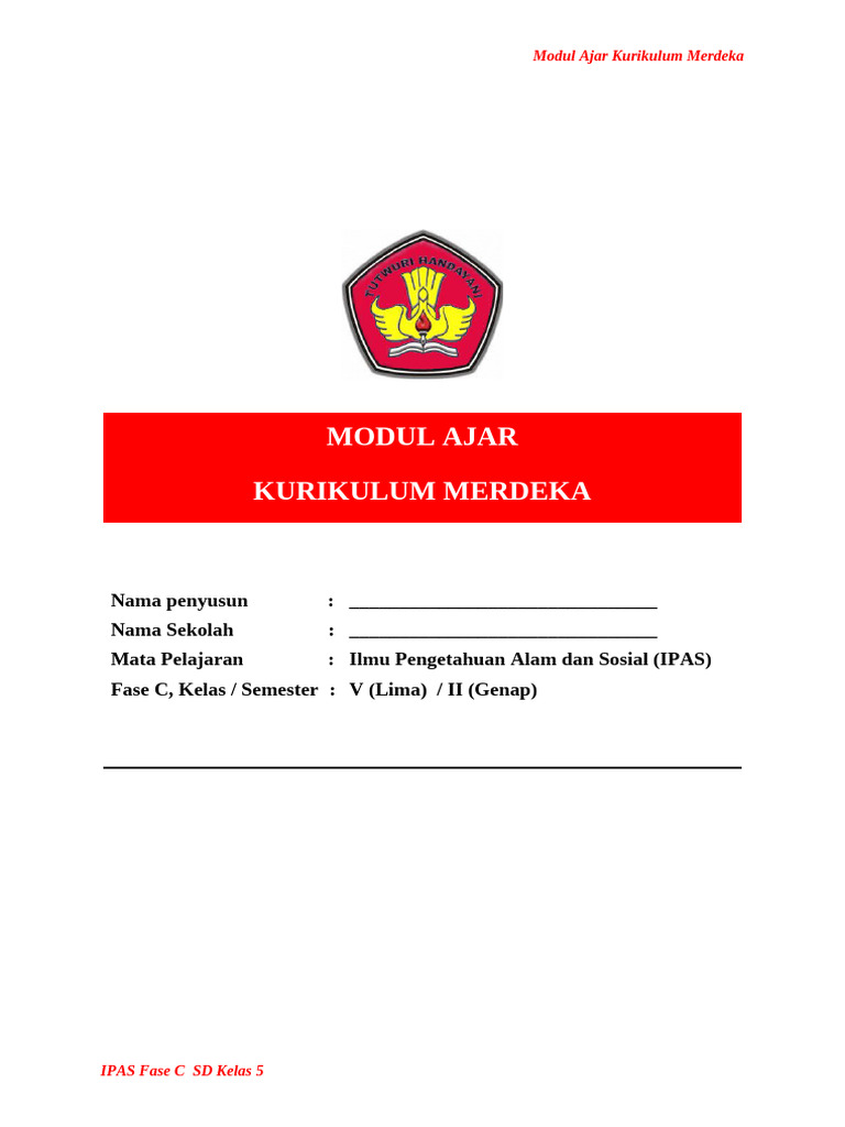 Modul Ajar Ipas Bab 5 | PDF