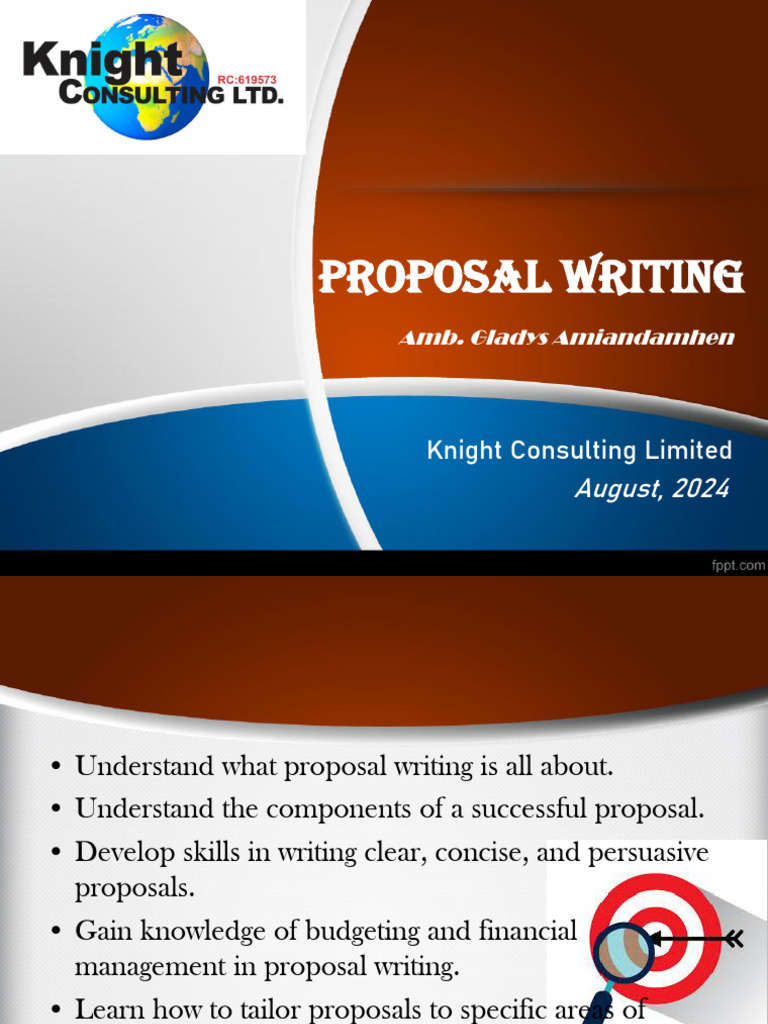 Proposal Writing PPT-Gladys140820244 | PDF | Needs Assessment | Business