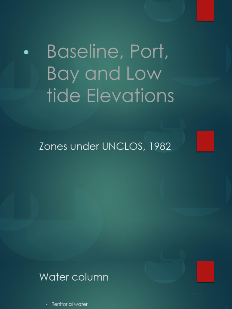 2 Baseline, Port, Bay and Low Tide Elevations Final | PDF | Territorial ...