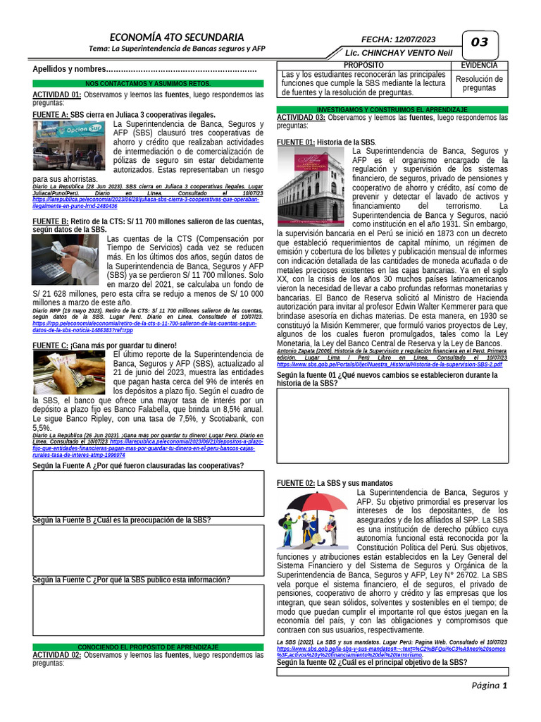 Clase 03 SBS Afp | PDF