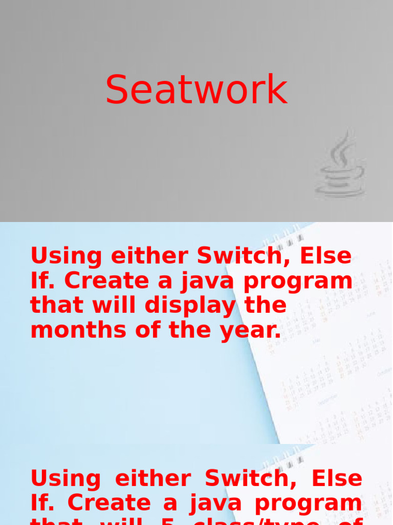 Seatwork | PDF Seatwork | PDF