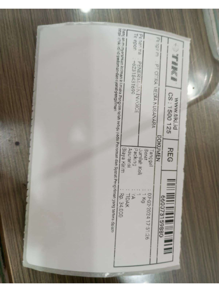 Kode Resi Credit Note | PDF