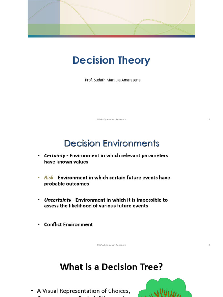 OR CH 06 Decision Tree - 2 | PDF