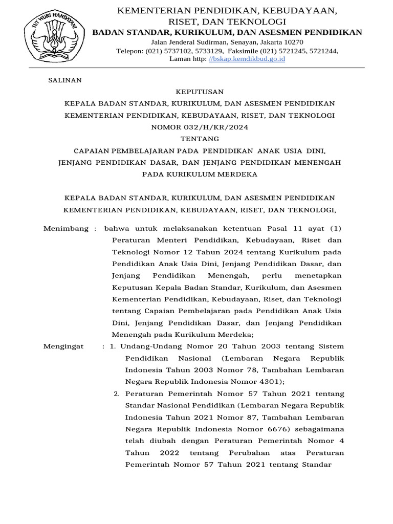 Tujuan Pembelajaran PAK Tahun 2024 PAK Ka. Badung | PDF