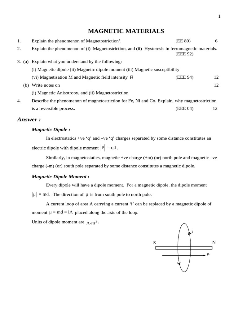 IES Material Science Solutions to Conventional Papers (Final) | PDF