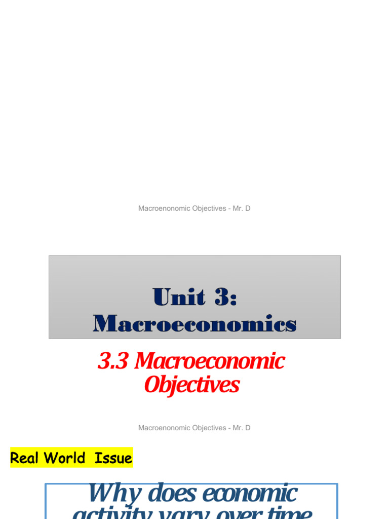Macroeconomic Objectives - Inflation | PDF | Cost Of Living | Inflation