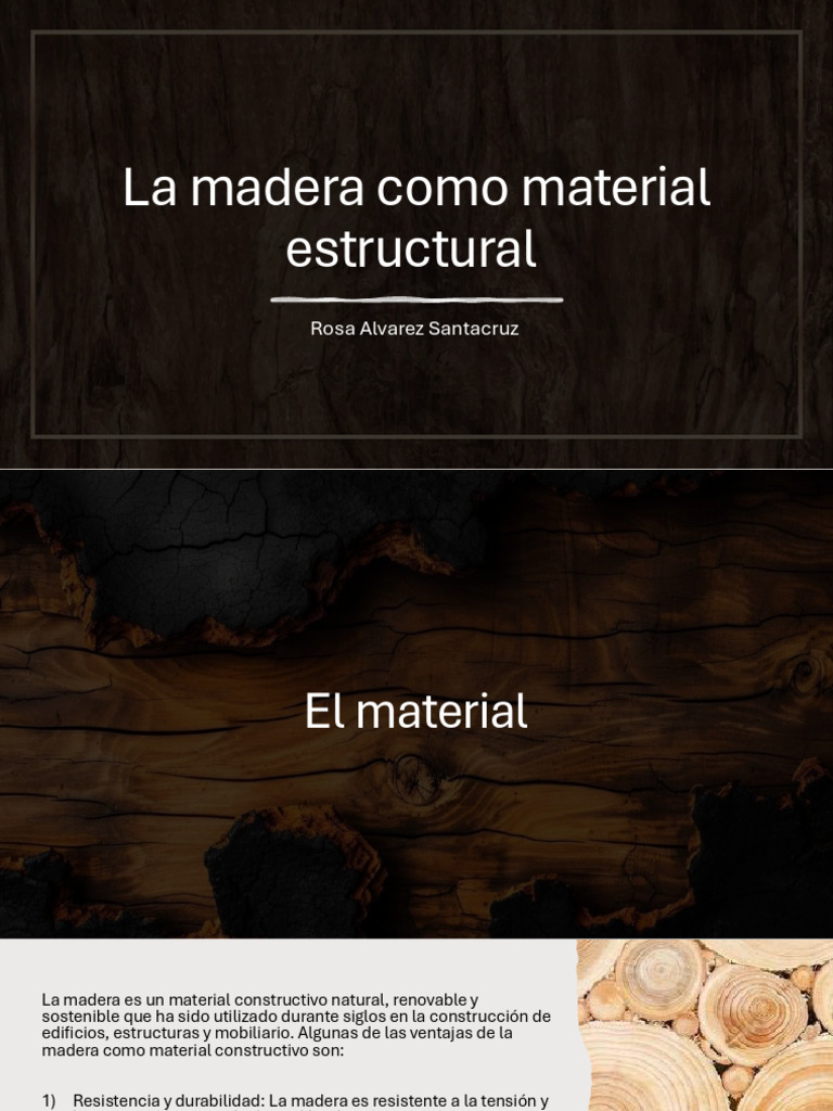La Madera Como Material | PDF | Tablas de madera | Hogar, jardinería y ...