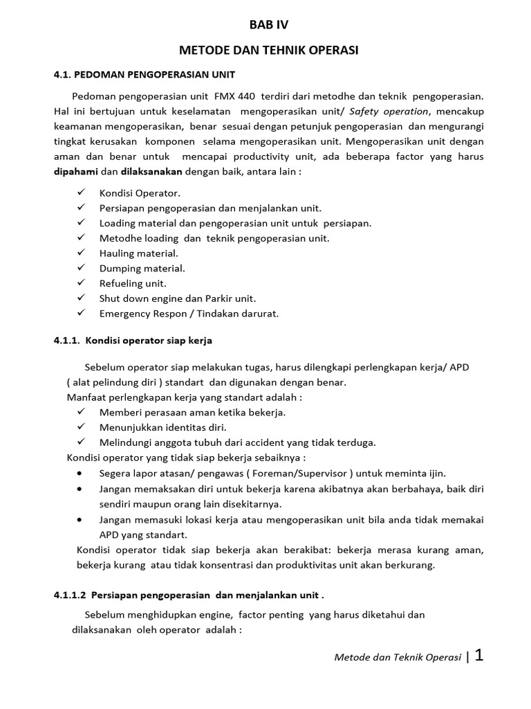 Bab IV FMX 440 Volvo | PDF