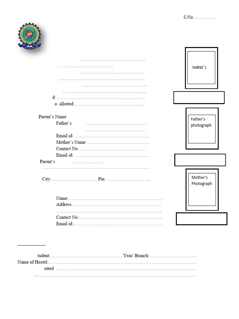 Hostel-registration-form | PDF