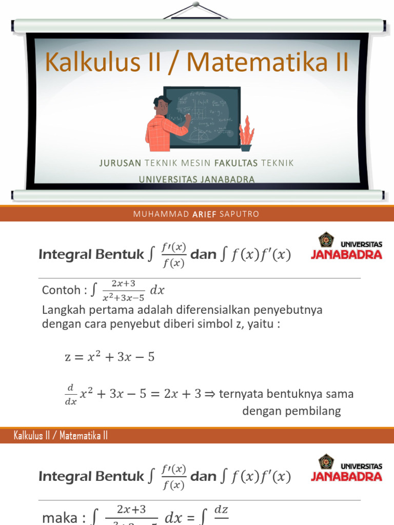 Pembagian Dan Perkalian Integral | PDF