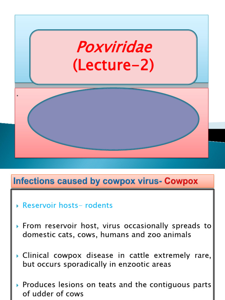 Poxviridae Lecture-2 | PDF