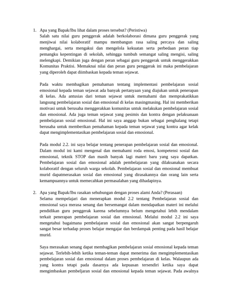 Aksi Nyata Modul 2.2 | PDF