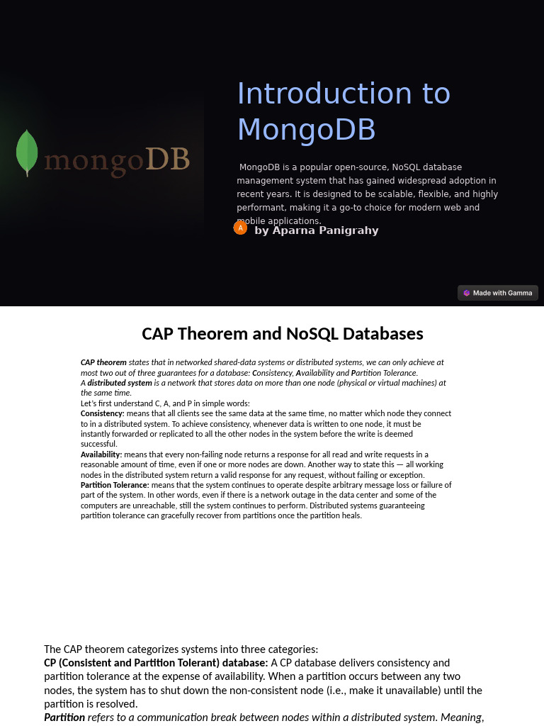 Introduction To MongoDB | PDF Introduction To MongoDB | PDF