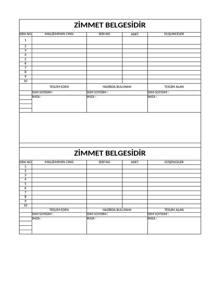 Zi̇mmet Belgesi̇ | PDF