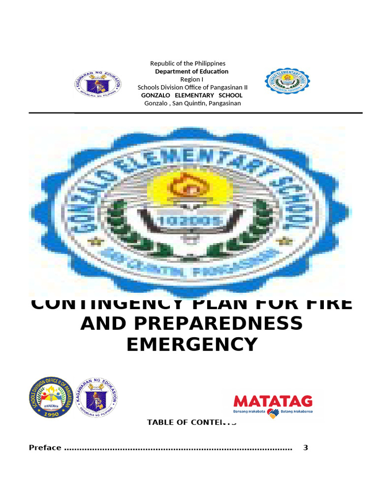 Ges - Contingency Plan Fire 2024 2025 | PDF