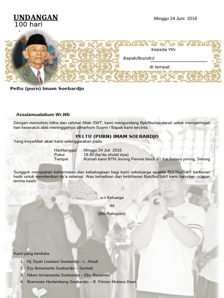 UNDANGAN Bram 1 | PDF