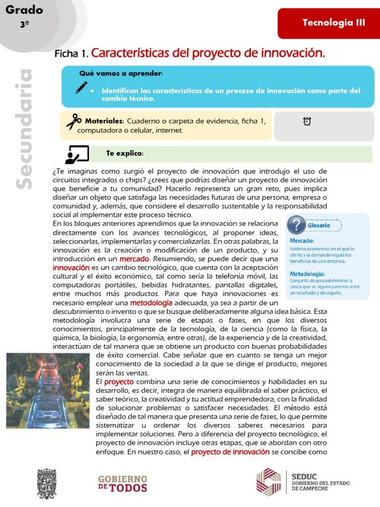 Ficha Tecno 3ero Campeche 3TRIM | PDF